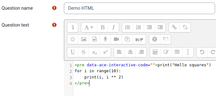 CodeRunner: Ace-inline filter demo (updated version)